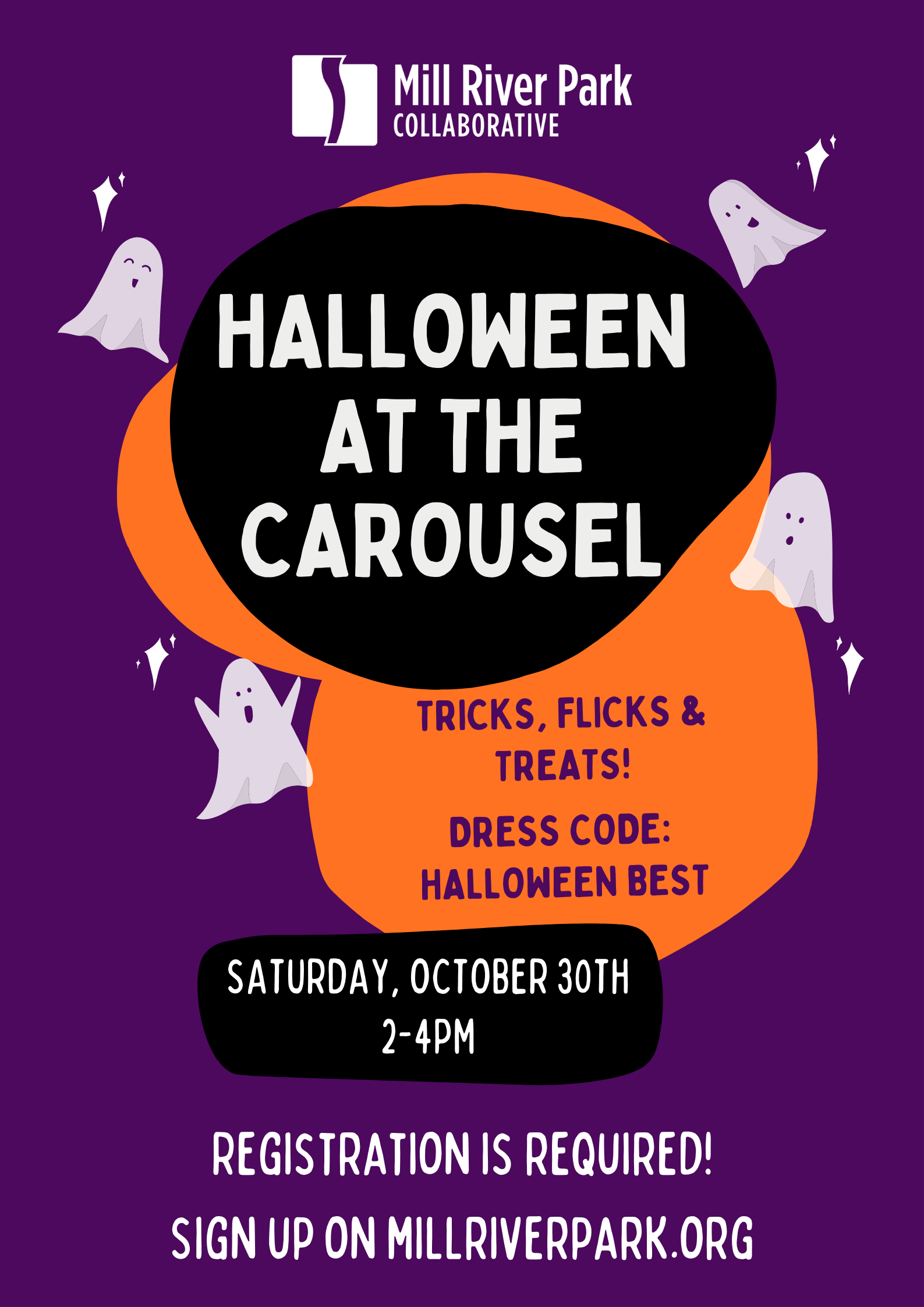 Halloween at the Carousel - Mill River Park Collaborative
